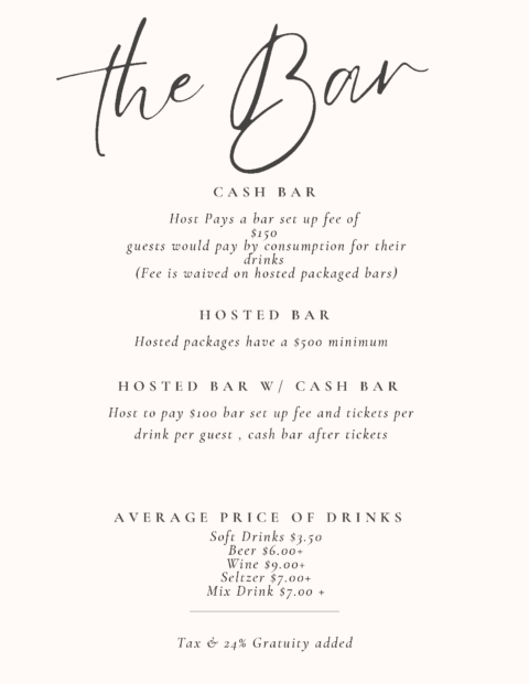 Event Menu - We can make any special event come to life